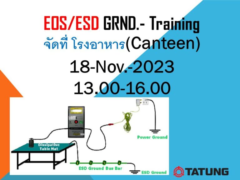 ESD/EOS-Grounding system training – TATUNG